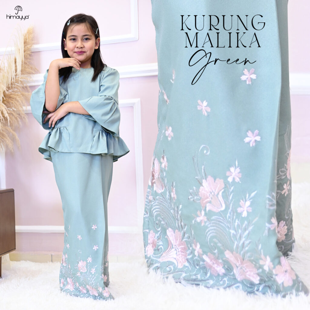 MALIKA Kurung Moden Kanak-kanak Bersulam - Himayya