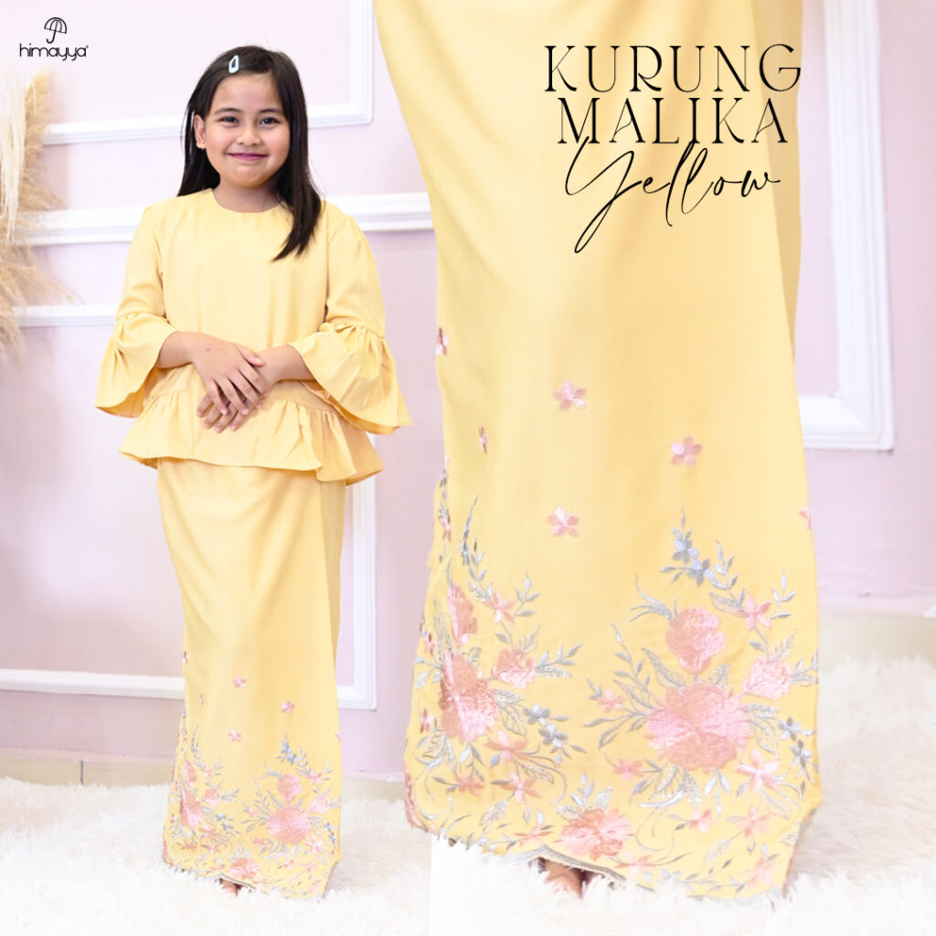 MALIKA Kurung Moden Kanak-kanak Bersulam - Himayya